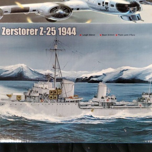 Toys | Model Ship Kit Ww2 German Z25 Destroyer Scale | Poshmark